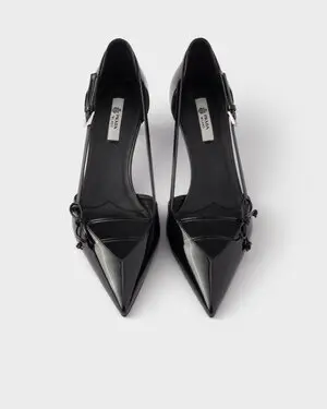 Prada Open Side Patent Leather Pumps