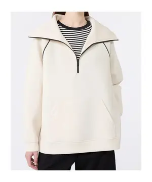 Max Mara Ballata Half-zip Contrast-piping Sweatshirt
