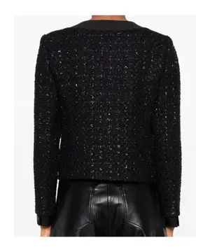 Emporio Armani Button-detail Tweed Jacket