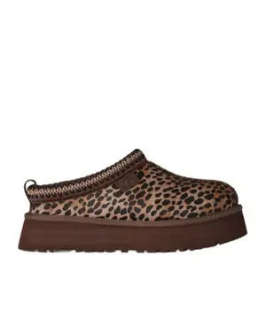 UGG Tazz Caspian Leopard-print Slip-on Mules - Burnt Cedar