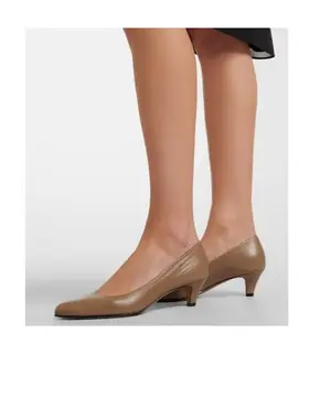 THE ROW Ornella Leather Pumps
