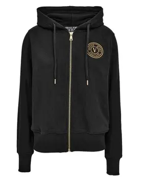 Versace V-emblem Zip-up Hoodie