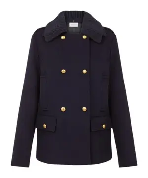 P.a.r.o.s.h Double-breasted Peacoat With Gold Buttons