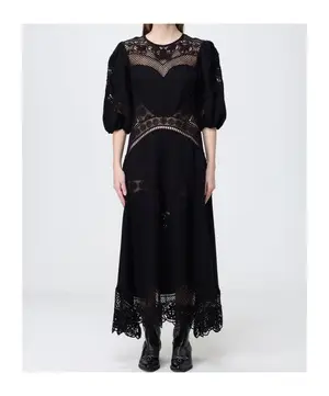 TWINSET Crew-neck Midi Dress
