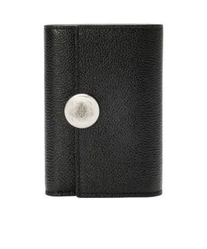 Loewe Logo Detailed Folded Small Wallet - Black