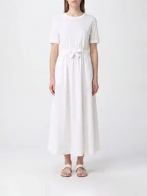 Herno Midi Dress With Drawstring Waist - White