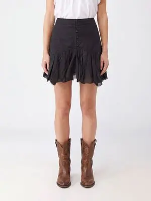 Isabel Marant Étoile Ruffled Mini Skirt - Black
