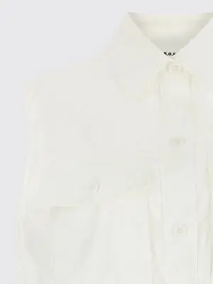 PAROSH Sleeveless Shirt With Floral Embroidery