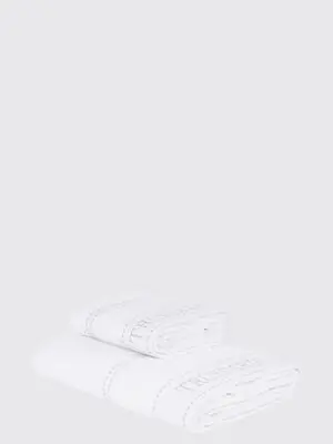 TRUSSARDI Set Of 2 Jacquard Logo Cotton Terry Towels - White
