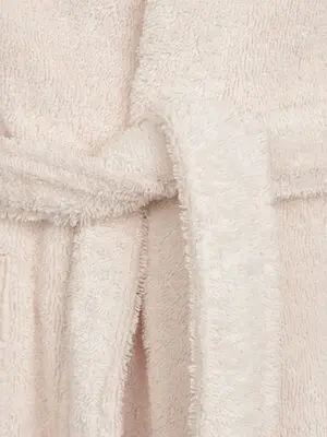 BELLORA Fiocco Hooded Bathrobe In 400 Gsm Cotton Terry - Pink