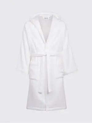BELLORA Fiocco Hooded Bathrobe In 400 Gsm Cotton Terry - White