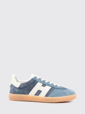 Hogan Hogan Leather And Suede Trainers With H Logo And Rubber Sole Blue