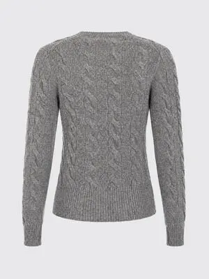 Polo Ralph Lauren Crewneck Knit Wool Cardigan With Embroidered Pony Logo - Grey