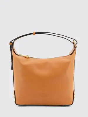 TOD'S Studded Leather Handbag - Brown