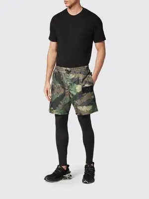 PLEIN SPORT Skinny Fit Double-layer Jogging Trousers With Abstract Print - Black 1