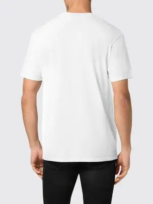 Philipp Plein Embroidered Snake Print Cotton T-shirt