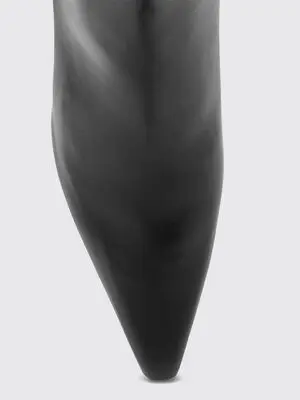 Paris Texas Jane Smooth Leather Cowboy Ankle Boots