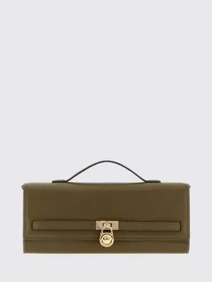 Michael Kors Michael Kors Hamilton Moderne Medium Grained Leather Crossbody Bag Green