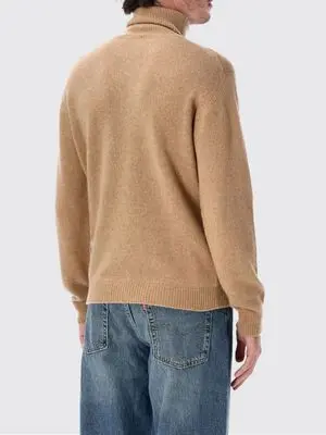 ROBERTO COLLINA Wool And Baby Camel Blend Turtleneck Jumper - Sand