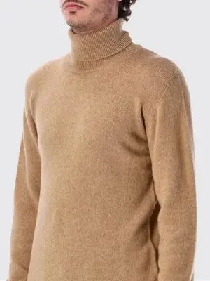 ROBERTO COLLINA Wool And Baby Camel Blend Turtleneck Jumper - Sand