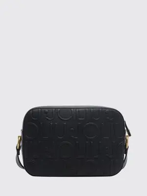 Liu Jo Mini Camera Bag With Embossed Monogram Logo - Black