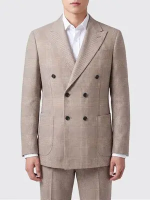 SARTORIO NAPOLI Double Breasted Plaid Blazer