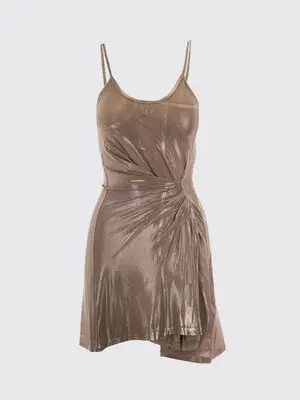 DIESEL® Metallic Draped Mini Dress
