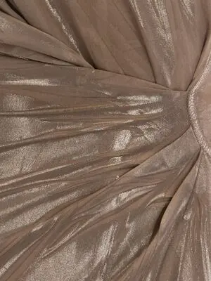 DIESEL® Metallic Draped Mini Dress