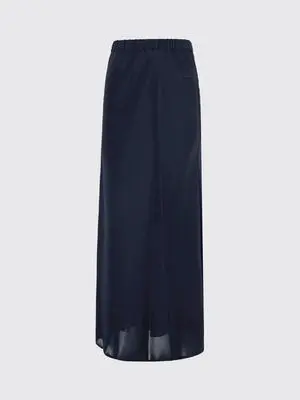 Max Mara High-waisted Silk Crêpe Pencil Maxi Skirt - Blue