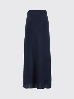 Max Mara High-waisted Silk Crêpe Pencil Maxi Skirt - Blue