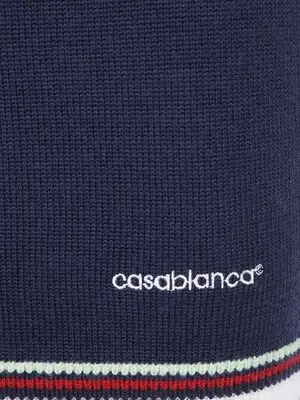 Casablanca Knit Skirt With Striped Hem