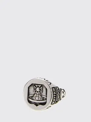 VIVIENNE WESTWOOD Lancelot Orb Logo Metal Ring