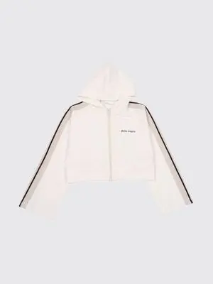 Palm Angels Viscose Blend Sweatshirt With Logo - White