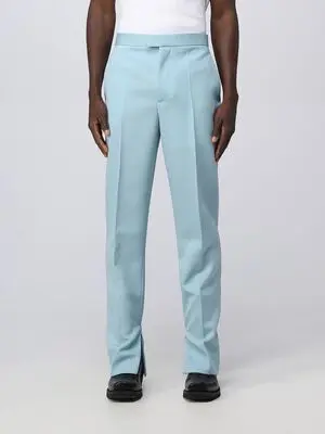 Bottega Veneta Pants In Grain De Poudre - Sky Blue