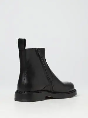 Bottega Veneta Strut Leather Ankle Boots With Zip