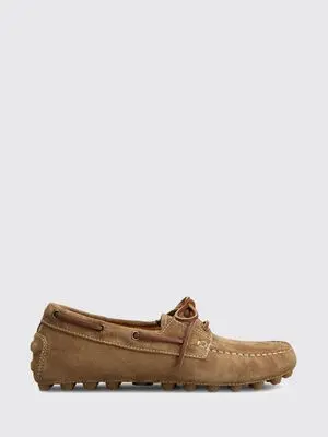 TOD'S Tod's Suede Loafers With Tie Fastening Camel