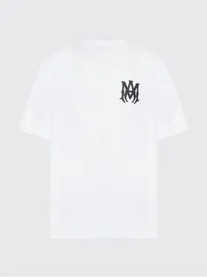 Amiri Relaxed Fit Drop Shoulder Cotton T-shirt With Logo