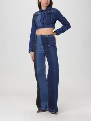 Moschino Paneled Wide Leg Jeans