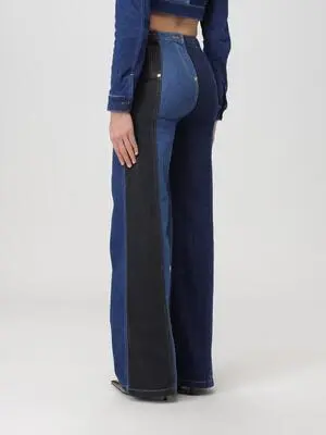 Moschino Paneled Wide Leg Jeans