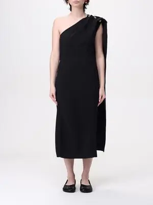 Bottega Veneta One-shoulder Cape Dress