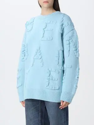 Bottega Veneta Wool Sweater With All-over Logo