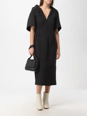 Bottega Veneta Dress In Checkered Wool Blend