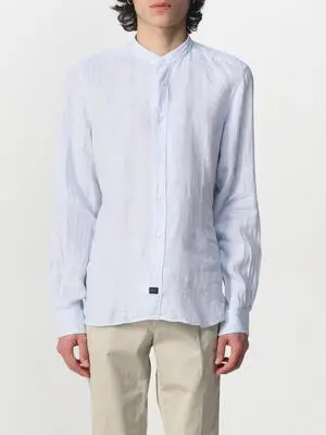 FAY Linen Shirt - Gnawed Blue