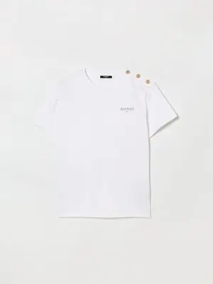 Balmain Cotton T-shirt With Logo - White