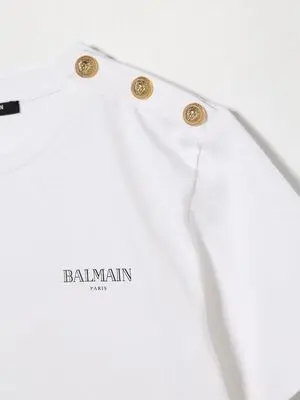 Balmain Cotton T-shirt With Logo - White