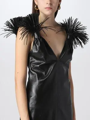 Bottega Veneta Embellished Leather Dress