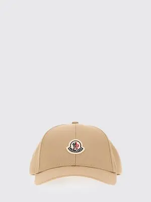 Moncler Baseball Cap With Logo Applique - Beige