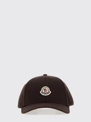 Moncler Baseball Cap With Logo Applique - Brown