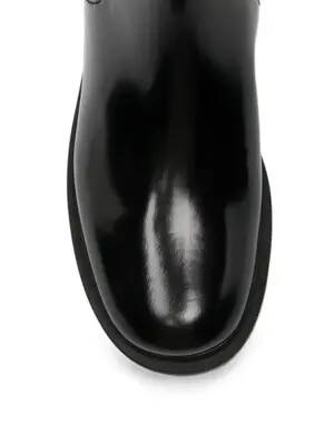 Prada Brushed Leather Ankle Boots