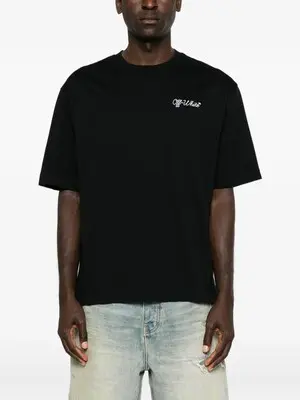 Off-White T-shirt Script Logo Skate